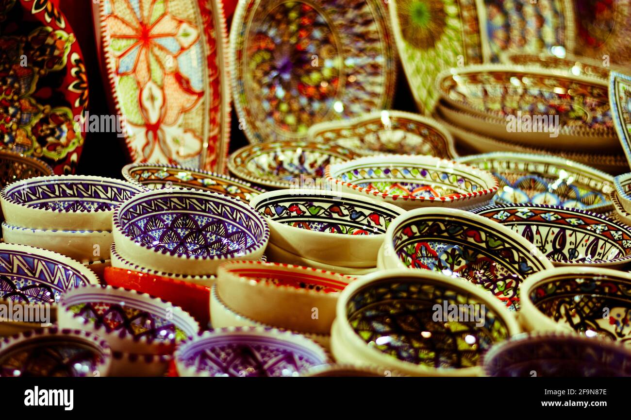 the colors in the ancient souk Stock Photo - Alamy