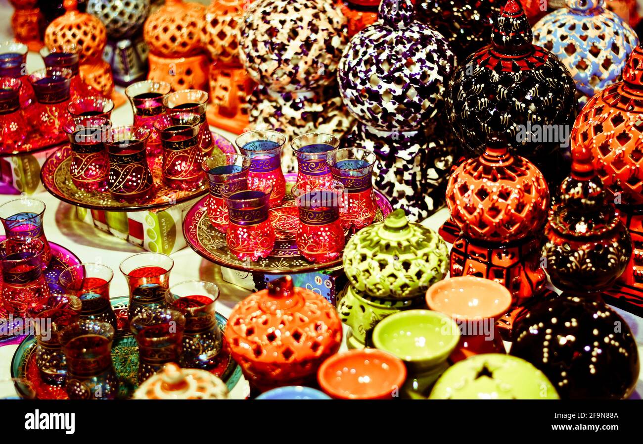 the colors in the ancient souk Stock Photo - Alamy