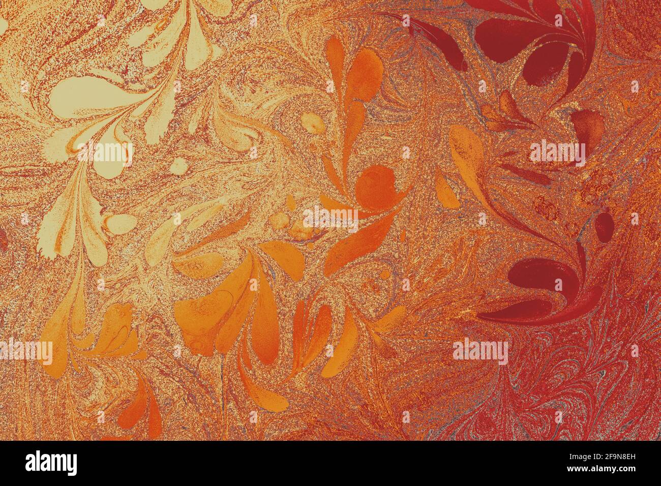 Creative ebru art background with abstract paint. Marbling texture ...