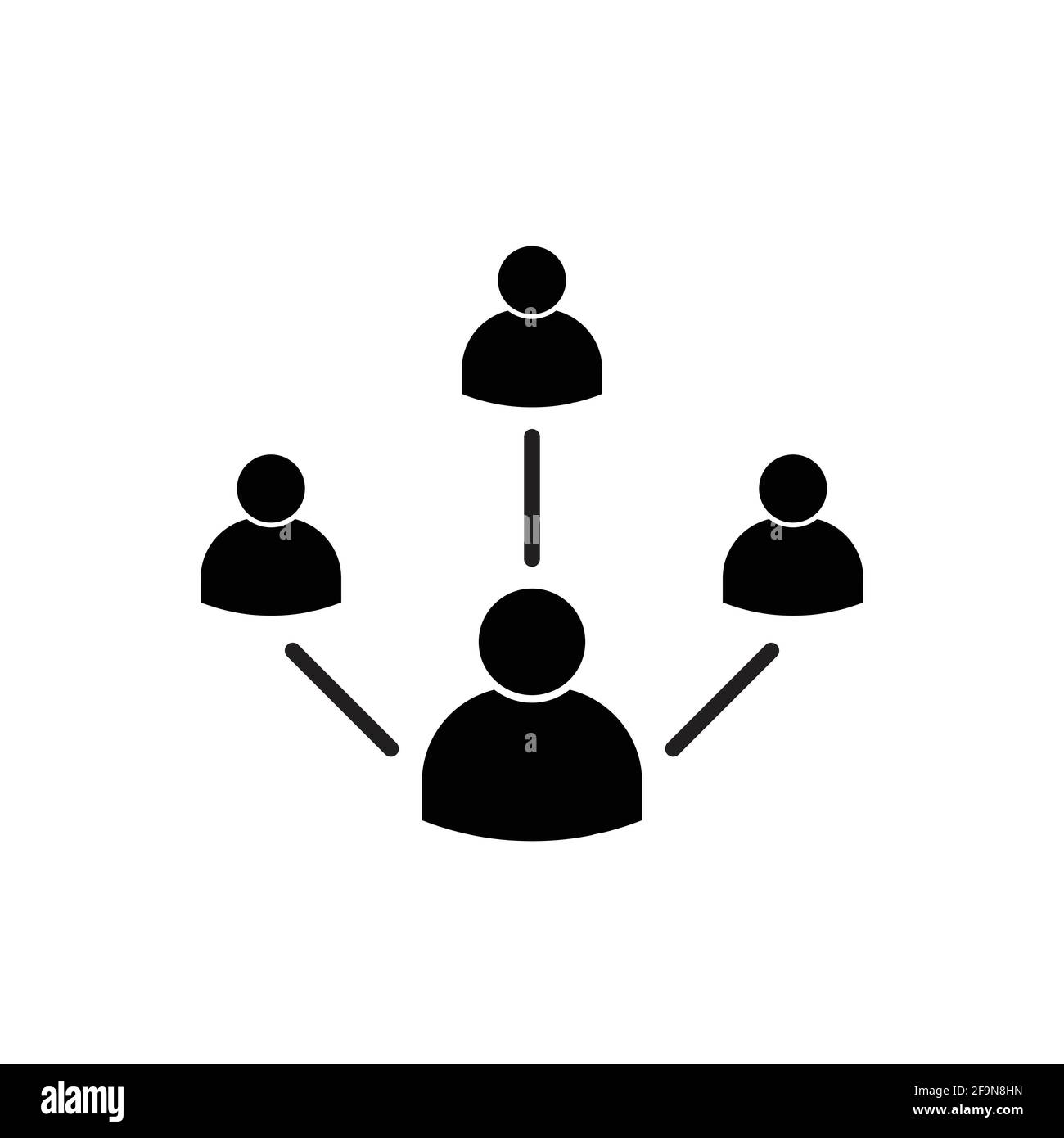 leadership traits icon vector development and teamwork symbol for ...