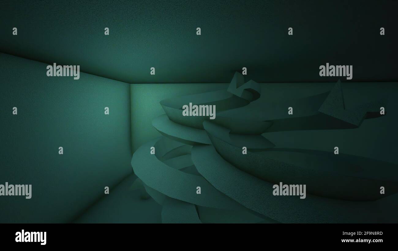 3D illustration - of abstract concrete shape Stock Photo - Alamy