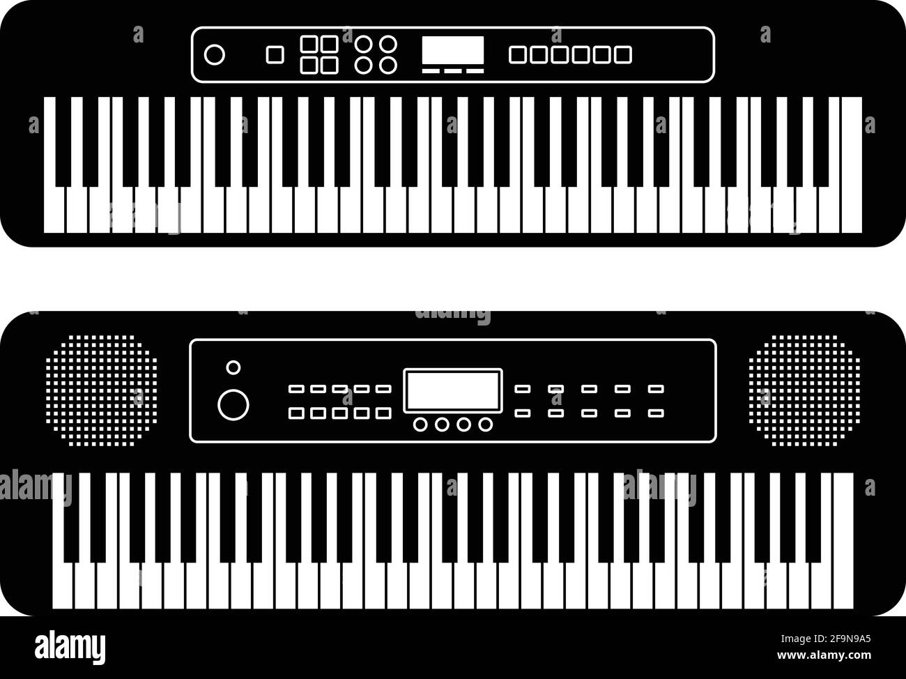 Home music studio keyboard Cut Out Stock Images & Pictures - Alamy