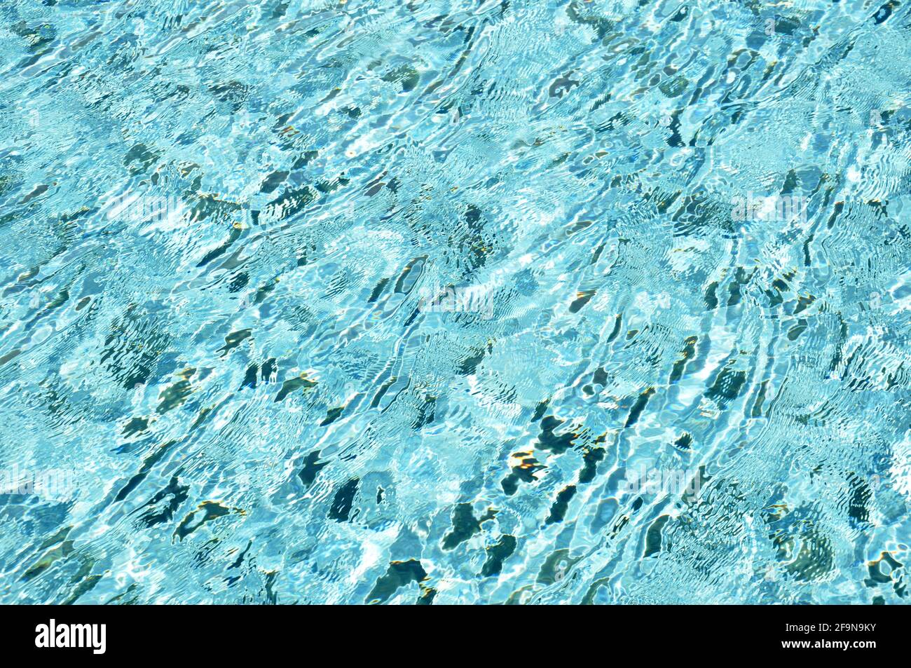 Rippled water texture in swimming pool Stock Photo - Alamy