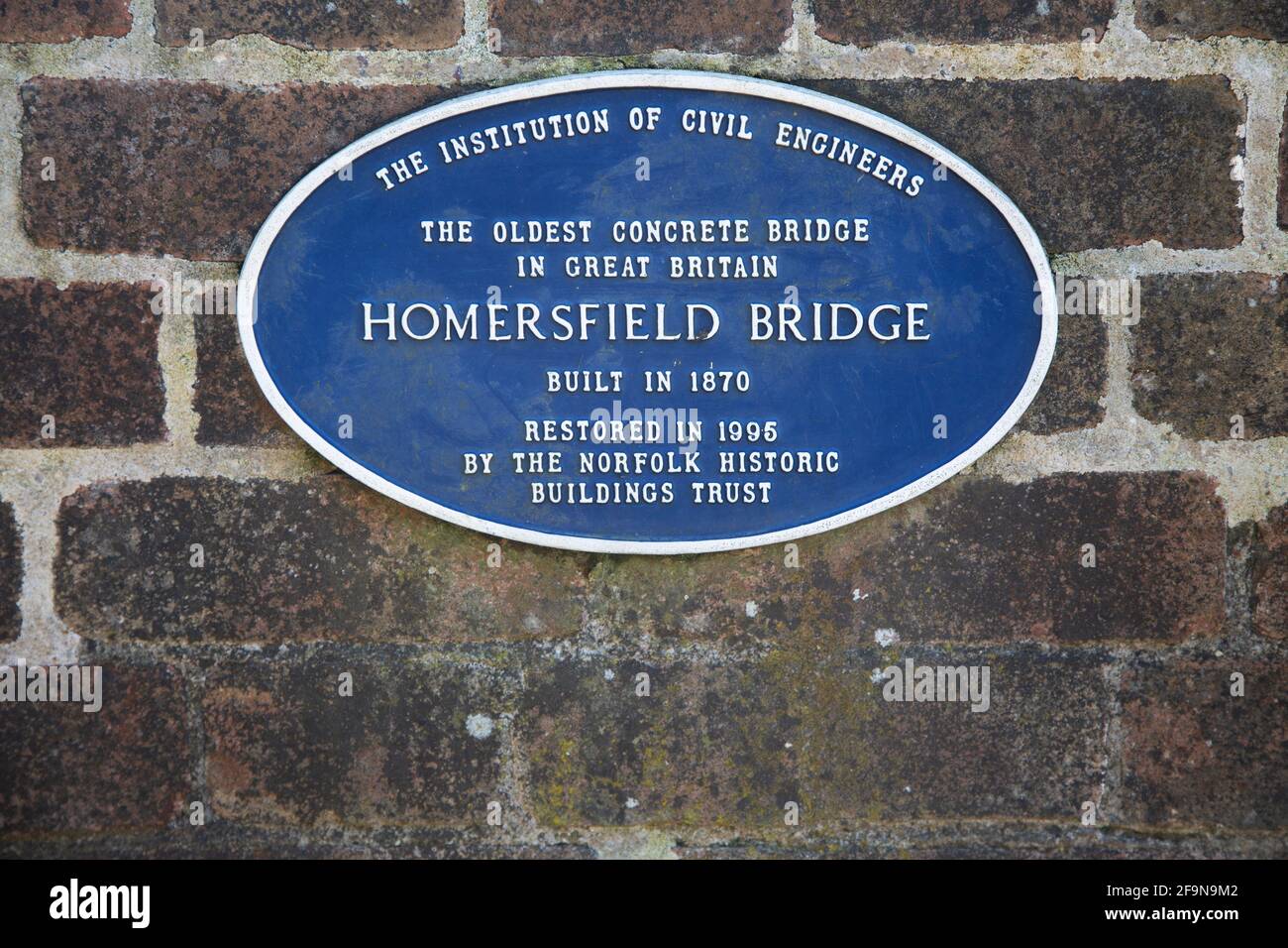Homersfield bridge, the oldest concrete bridge in Britain, Suffolk ...