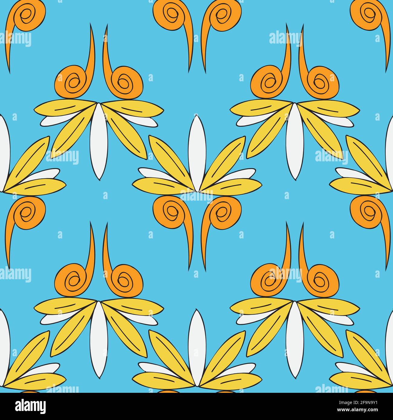 Vector bright blue background Brittany celtic, Breton trational ...