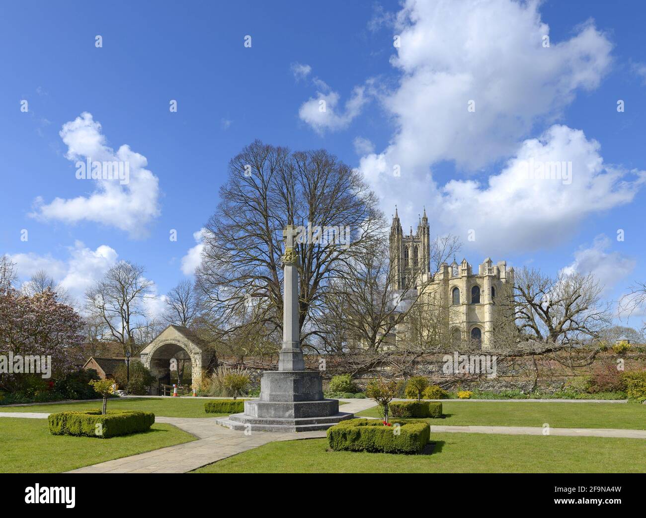 Canterbury, Kent, UK. Canterbury Cathedral: Kent War Memorial Garden ...