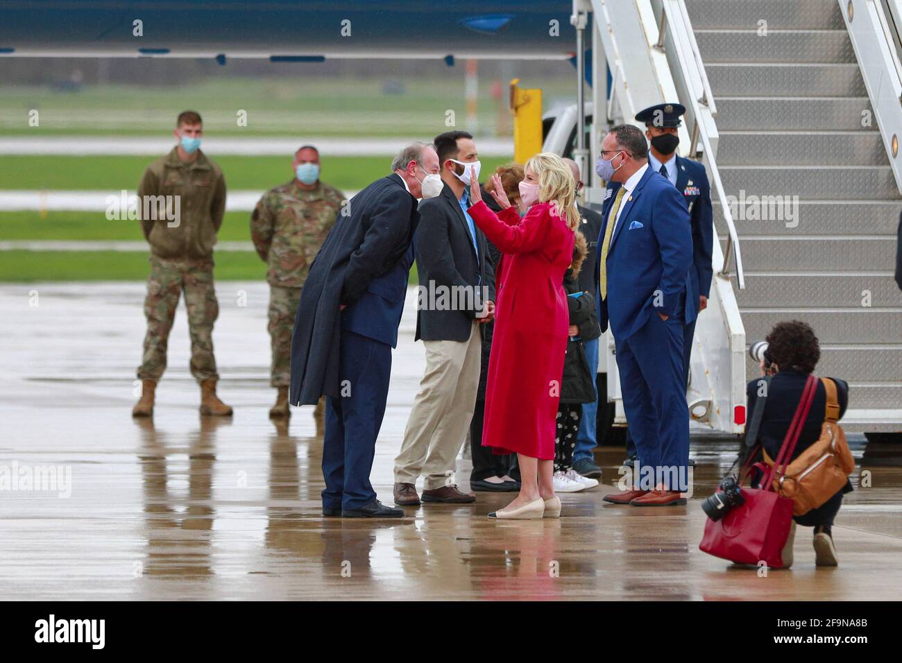 MOLINE, ILLINOIS - APRIL 19, 2021: Dr. Jill Biden, First Lady of the ...
