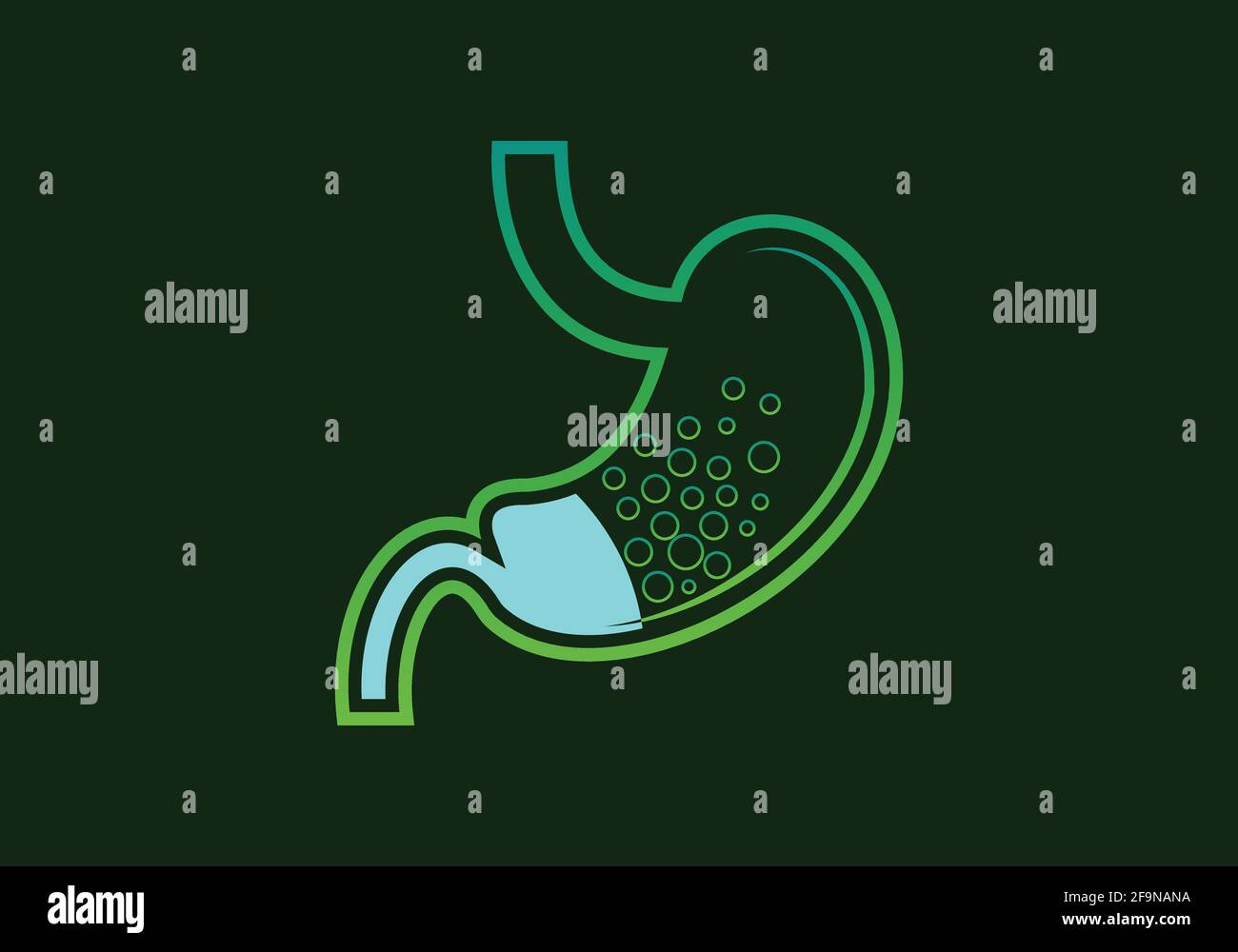 Stomach Care Logo Design Template Vector, Creative Symbol, Icon Stock ...