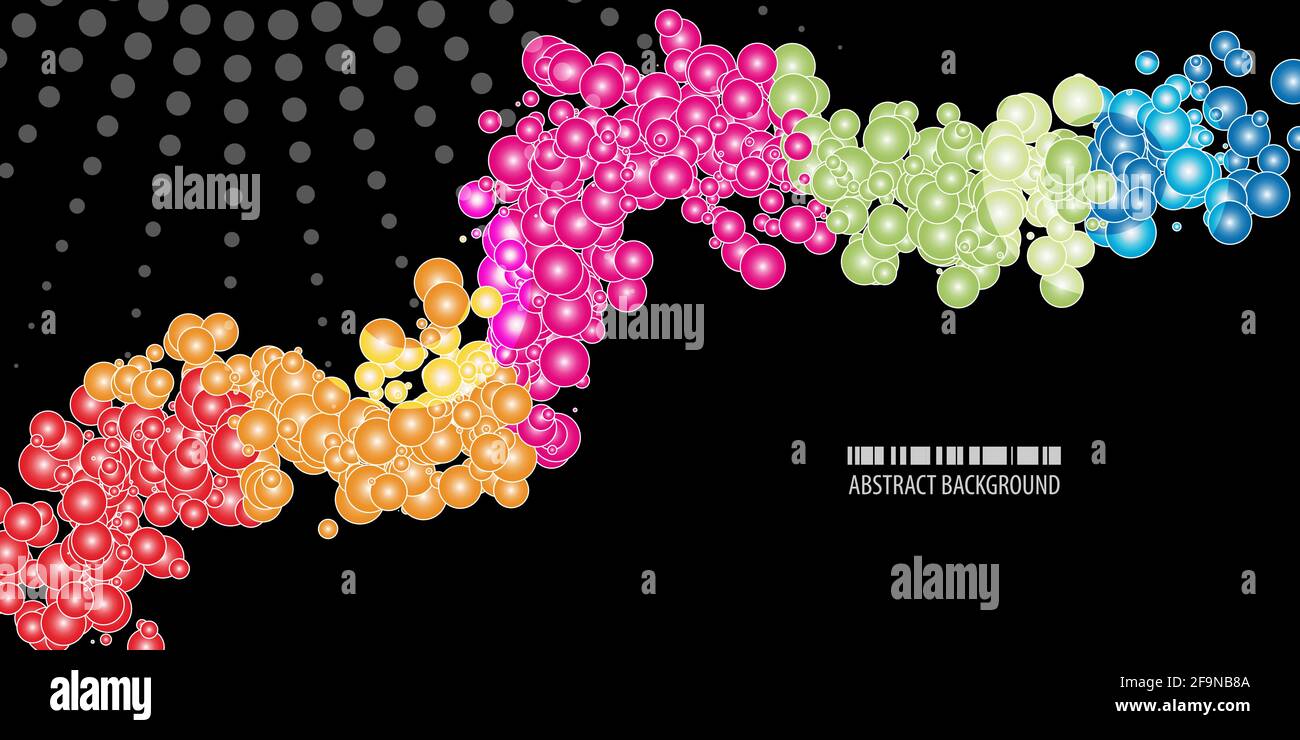 Abstract colorful background vector template with blended multiple ...