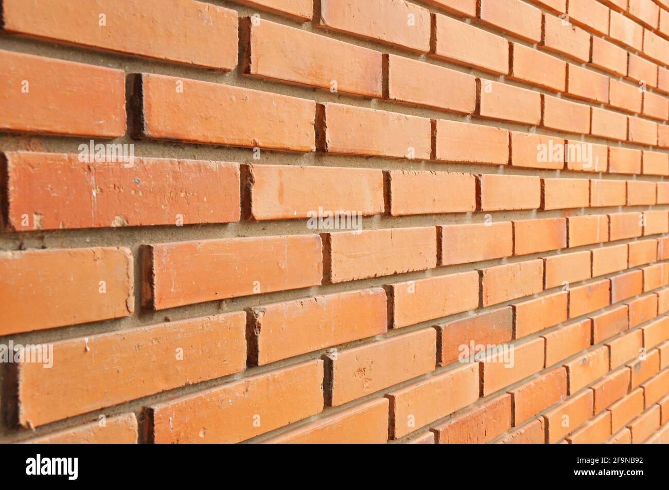 Brick wall texture background - side view Stock Photo - Alamy