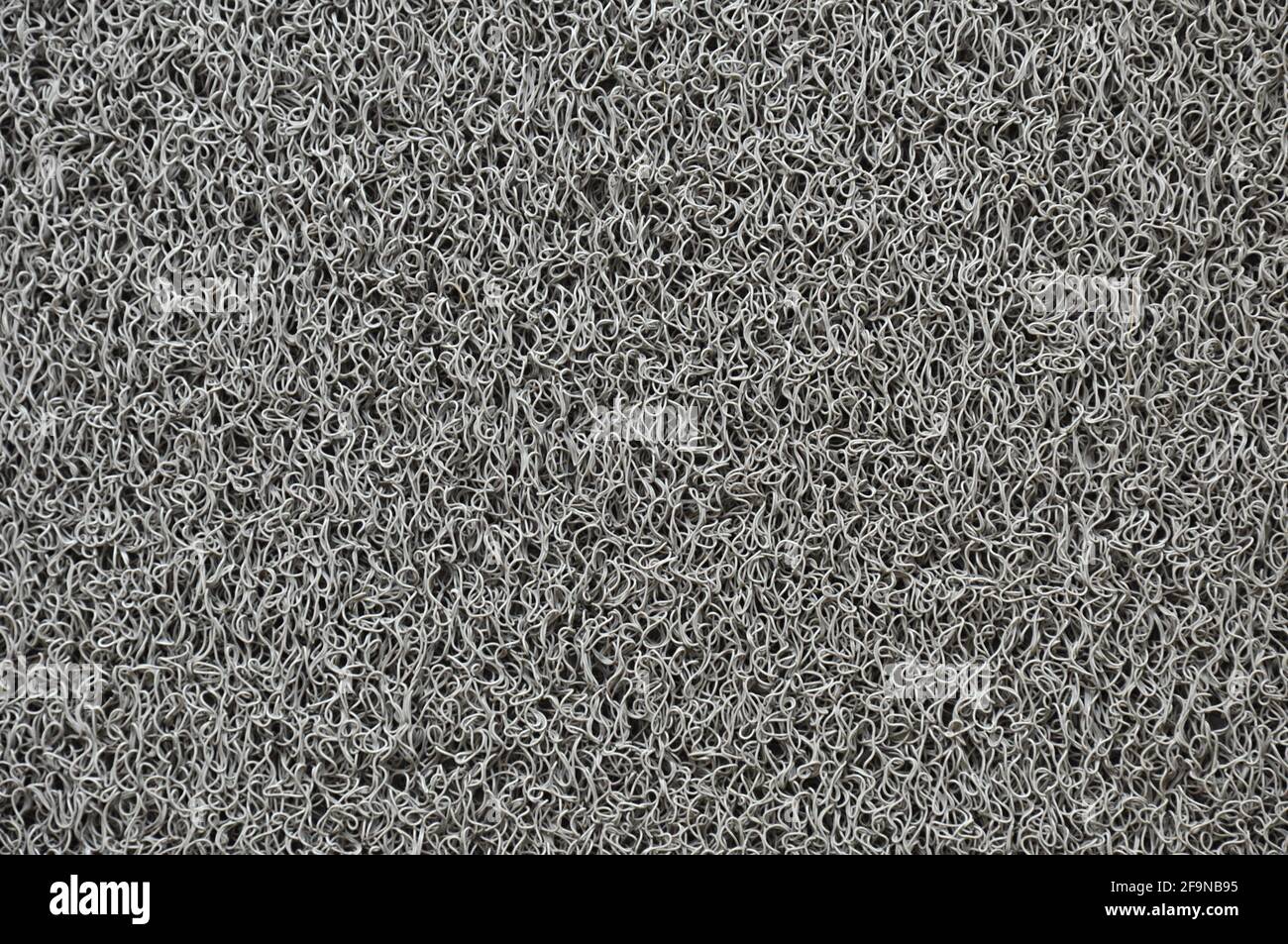Gray synthetic fiber texture of household scrubber Stock Photo - Alamy