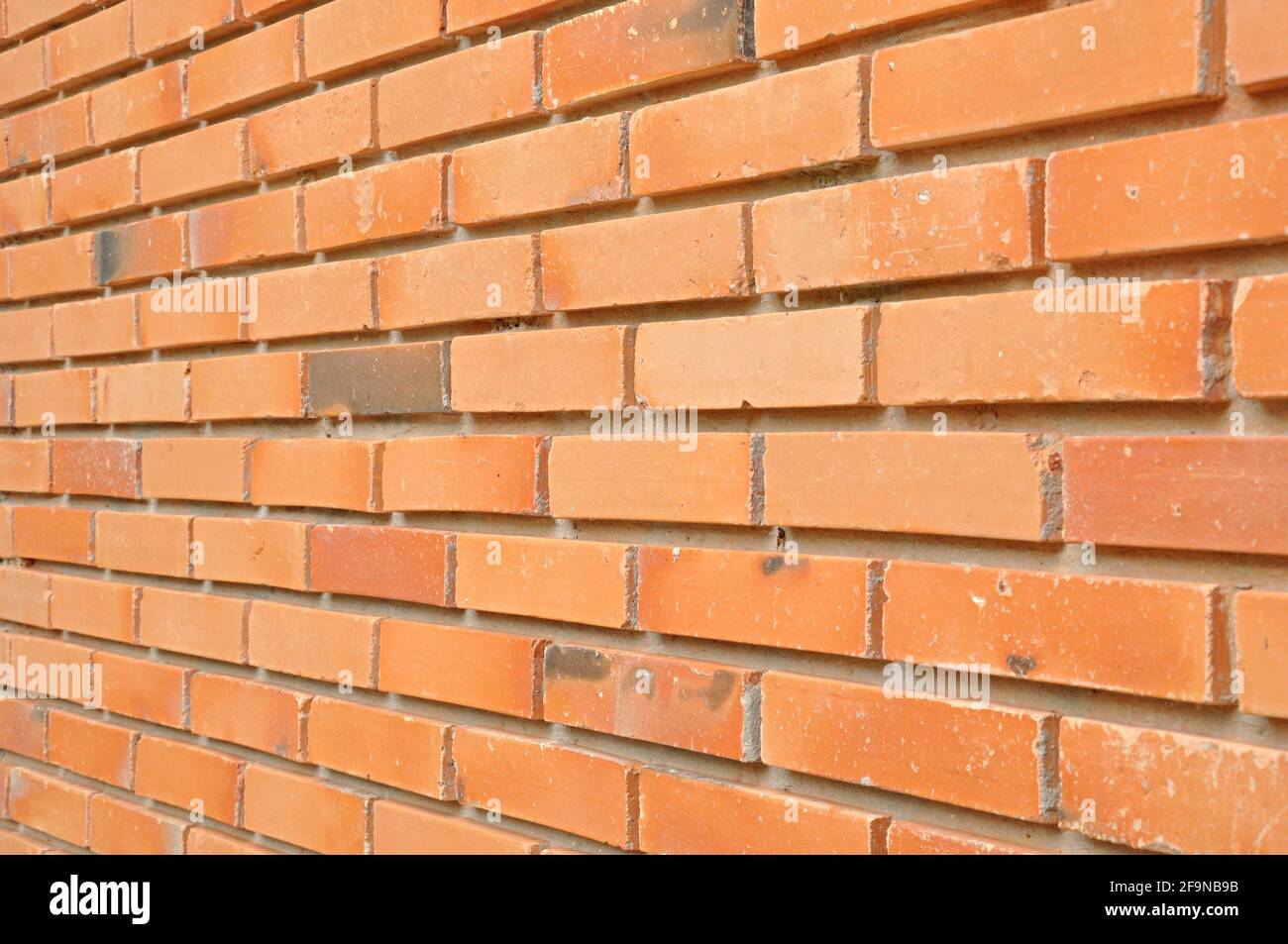 Brick wall texture background - side view Stock Photo - Alamy