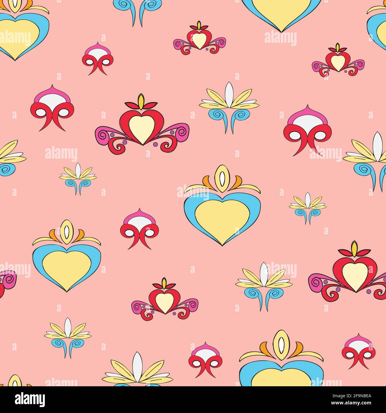 Vector pastel background Brittany celtic, Breton trational folklore ...