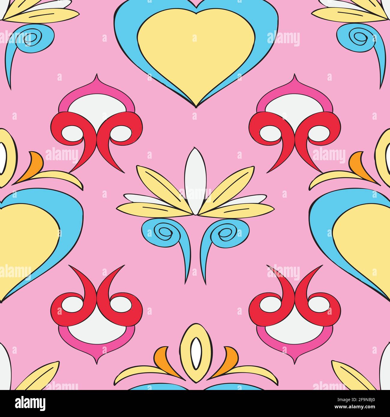 Vector pink background Brittany celtic, Breton trational folklore ...