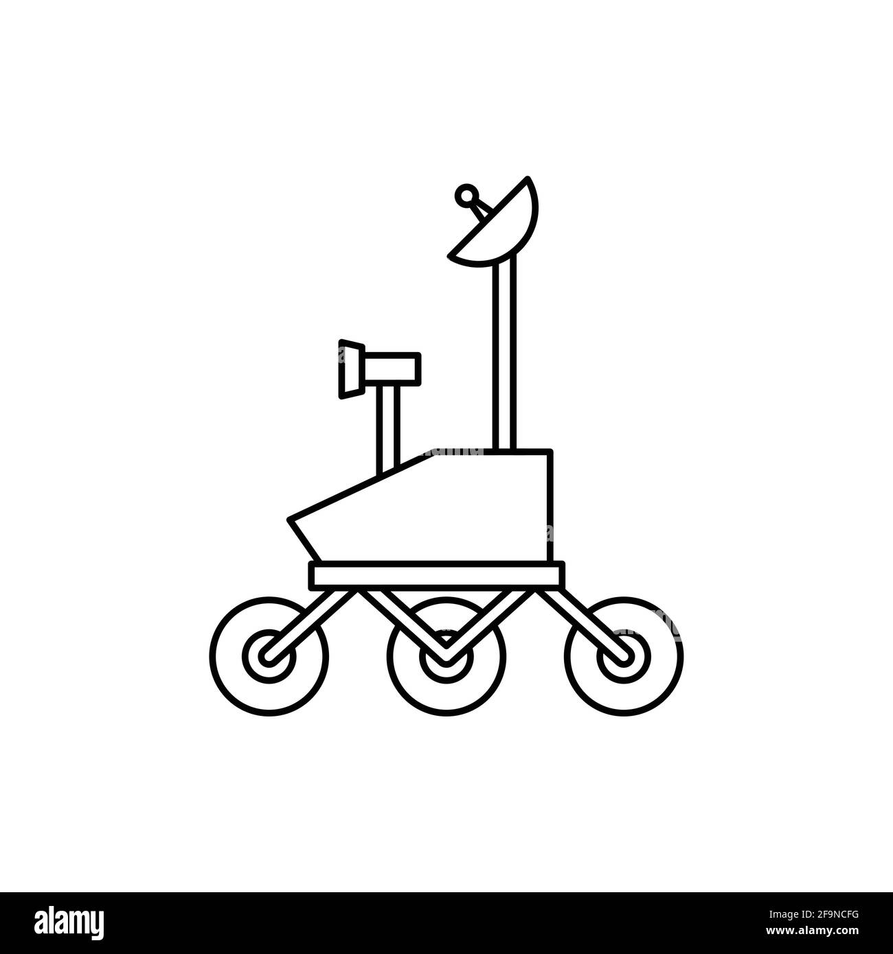 Cartoon version design of space survey engine,vector illustration Stock ...