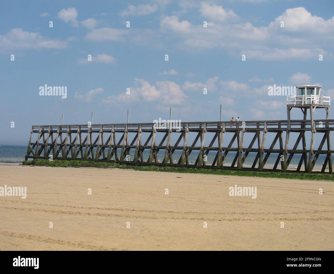 Luc sur Mer pier in Normandy Stock Photo - Alamy