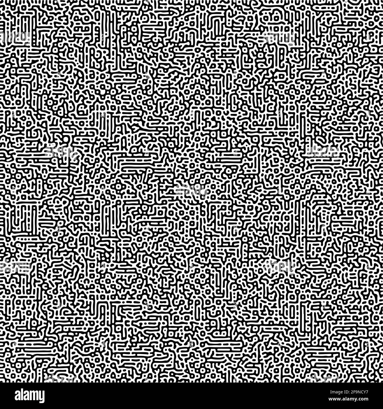 Cyclic Symmetric Multiscale Turing Pattern. Monochrome texture Stock ...