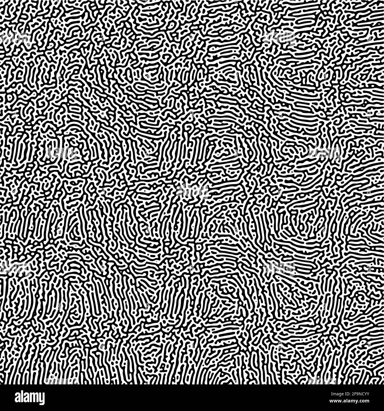Cyclic Symmetric Multiscale Turing Pattern. Monochrome texture Stock ...