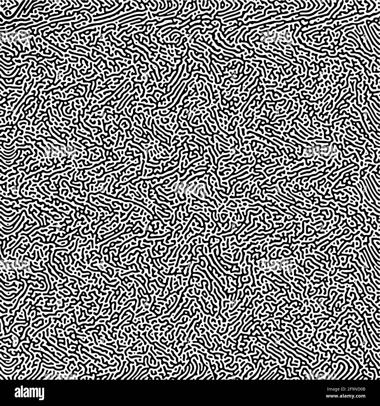 Cyclic Symmetric Multiscale Turing Pattern. Monochrome texture Stock ...