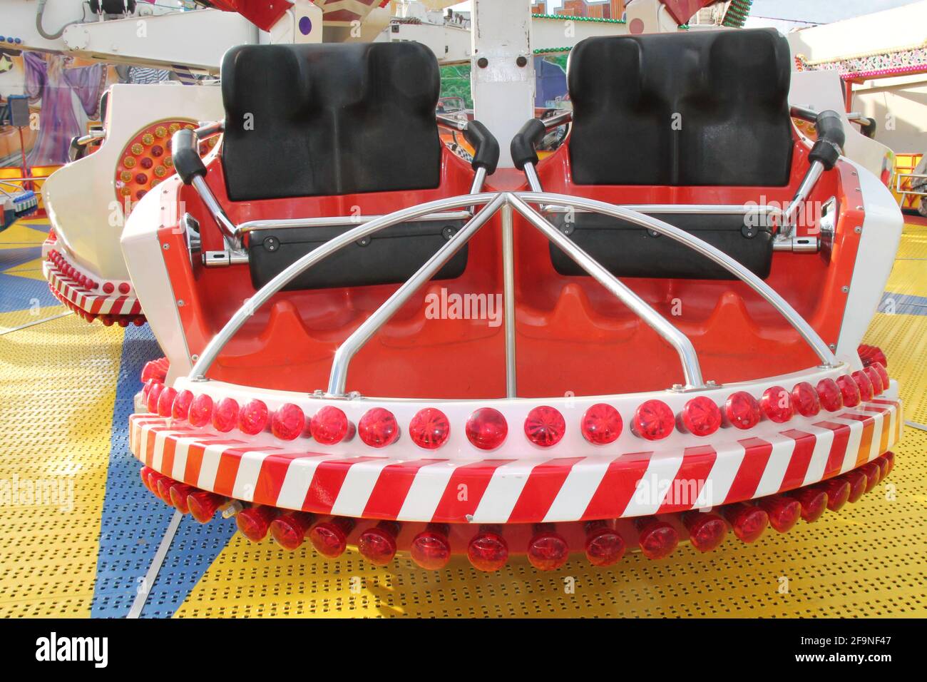 The Seats of a Fast Spinning Fun Fair Amusement Ride Stock Photo - Alamy