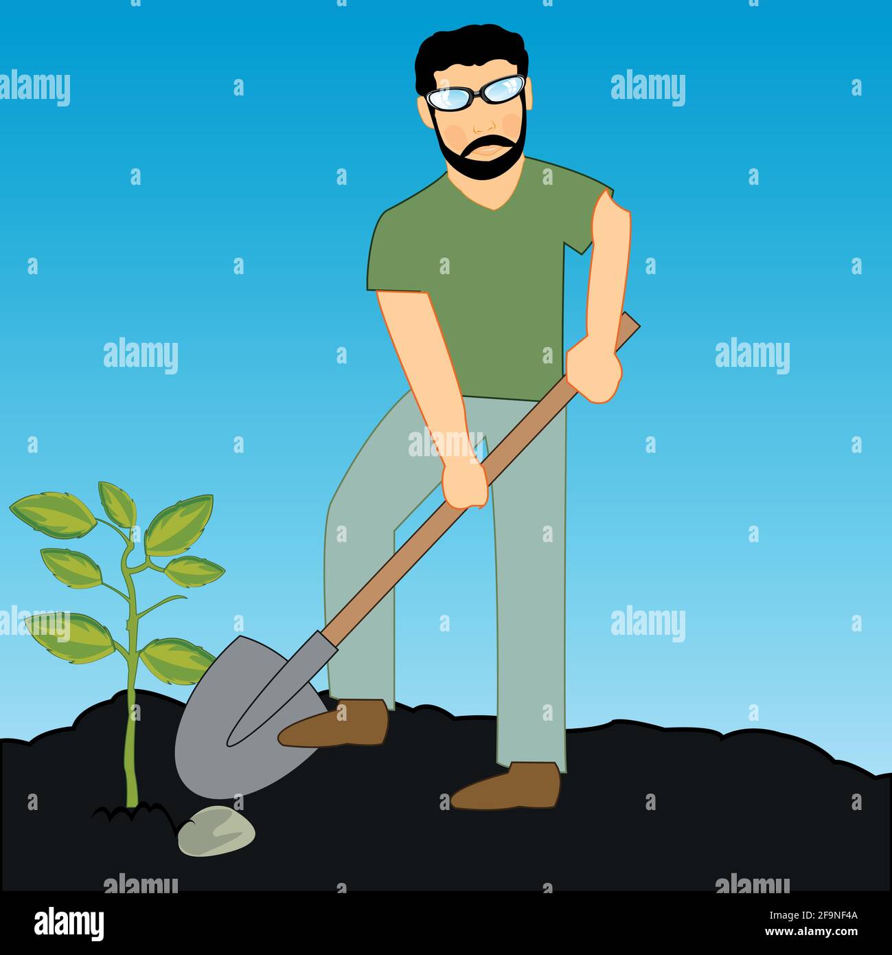 Put plants Stock Vector Images - Alamy