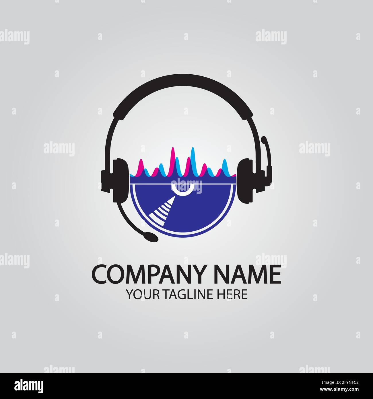 Soundwave logo design inspiration hi-res stock photography and images ...