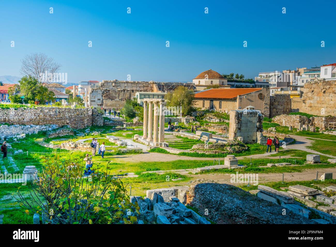 The Library of Hadrian in Athens - Greece Stock Photo - Alamy