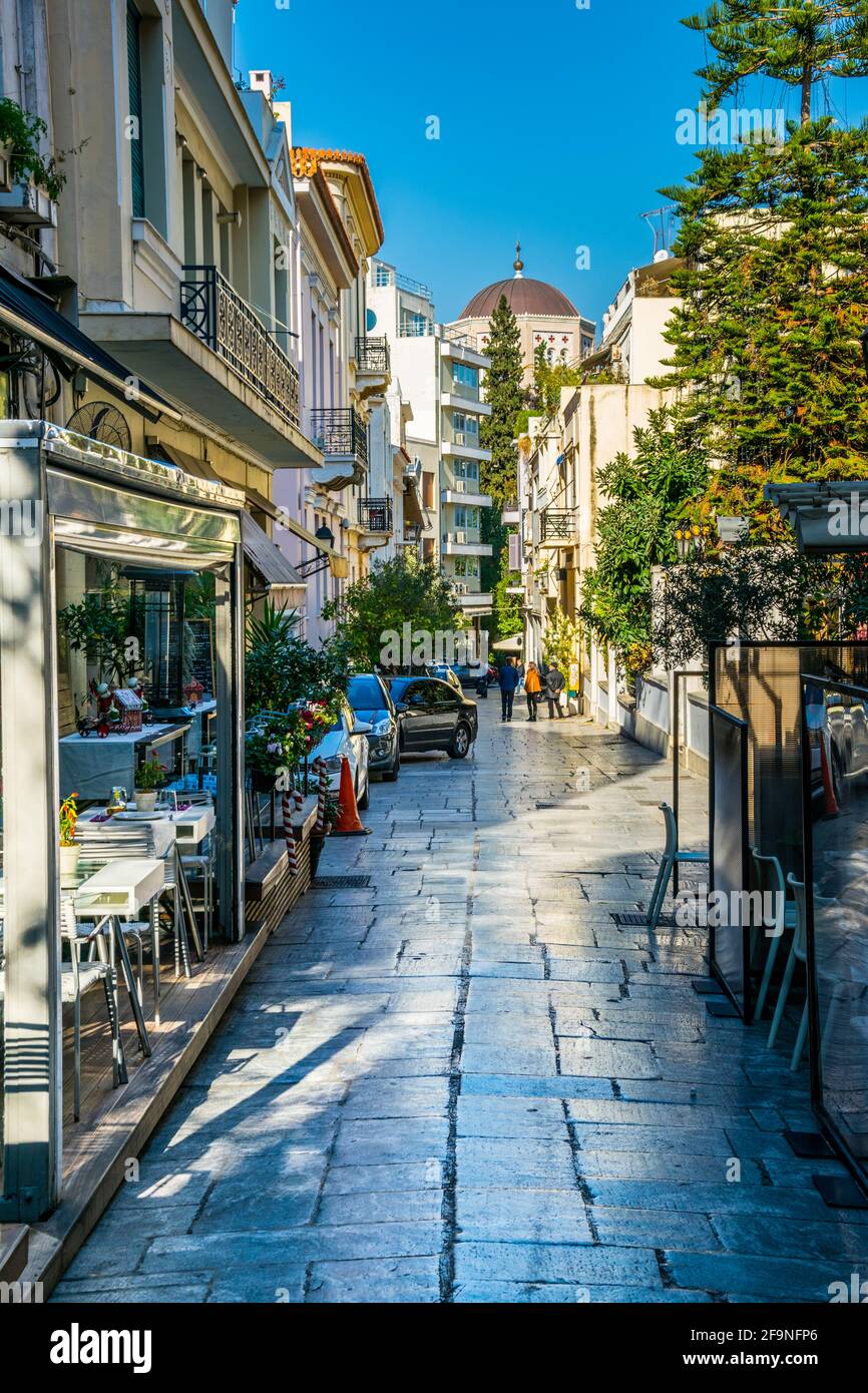 Athens plaka central area hi-res stock photography and images - Alamy