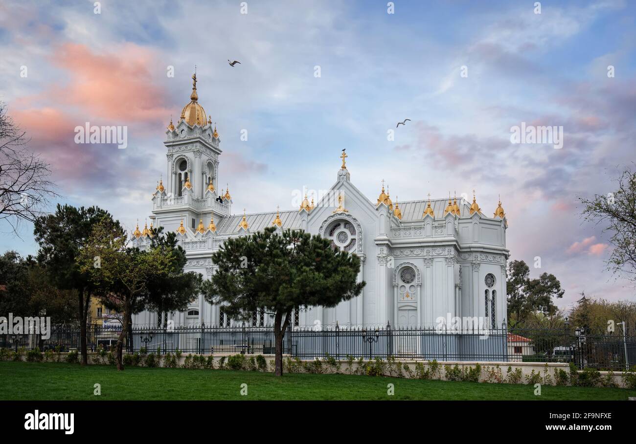 The Bulgarian Orthodox St. Stephen Church or known as Iron Church or ...