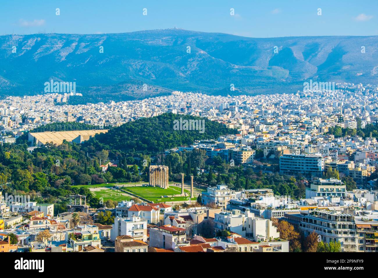 Panorama of Athens, Greece, from the Acropolis Stock Photo - Alamy