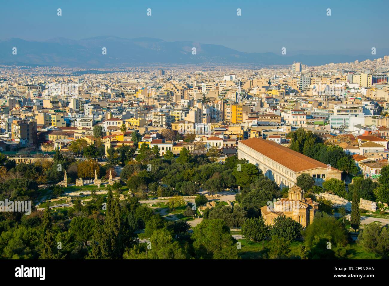 Panorama of Athens, Greece, from the Acropolis Stock Photo - Alamy