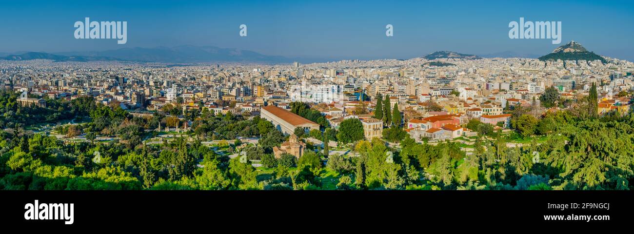 Panorama of Athens, Greece, from the Acropolis Stock Photo - Alamy