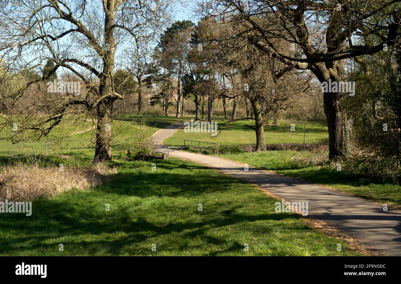 Fox Hollies Park in spring, Acocks Green, West Midlands, England, UK ...