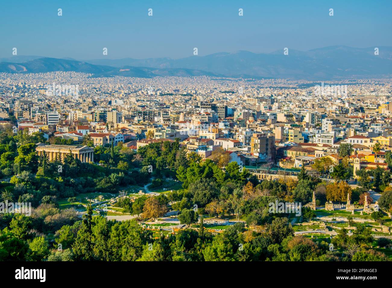Panorama of Athens, Greece, from the Acropolis Stock Photo - Alamy