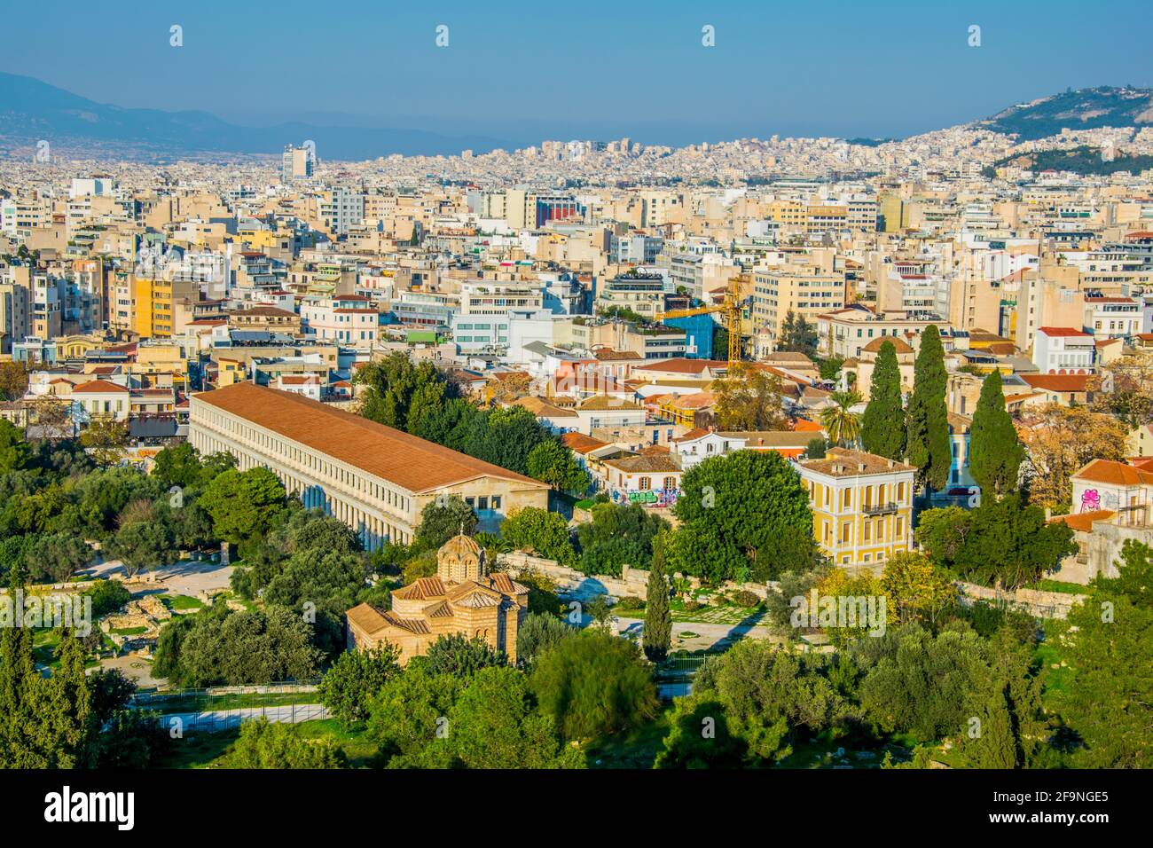 Panorama of Athens, Greece, from the Acropolis Stock Photo - Alamy