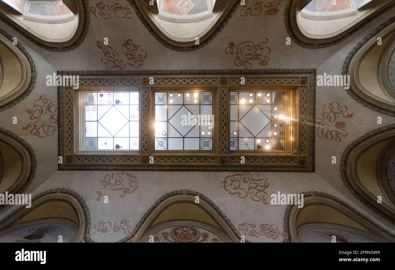 Vatican City, Rome, Italy. Interior of the Vatican museum. Beautiful ...