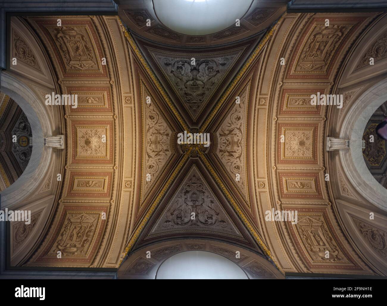 Vatican City, Rome, Italy. Interior of the Vatican museum. Beautiful ...