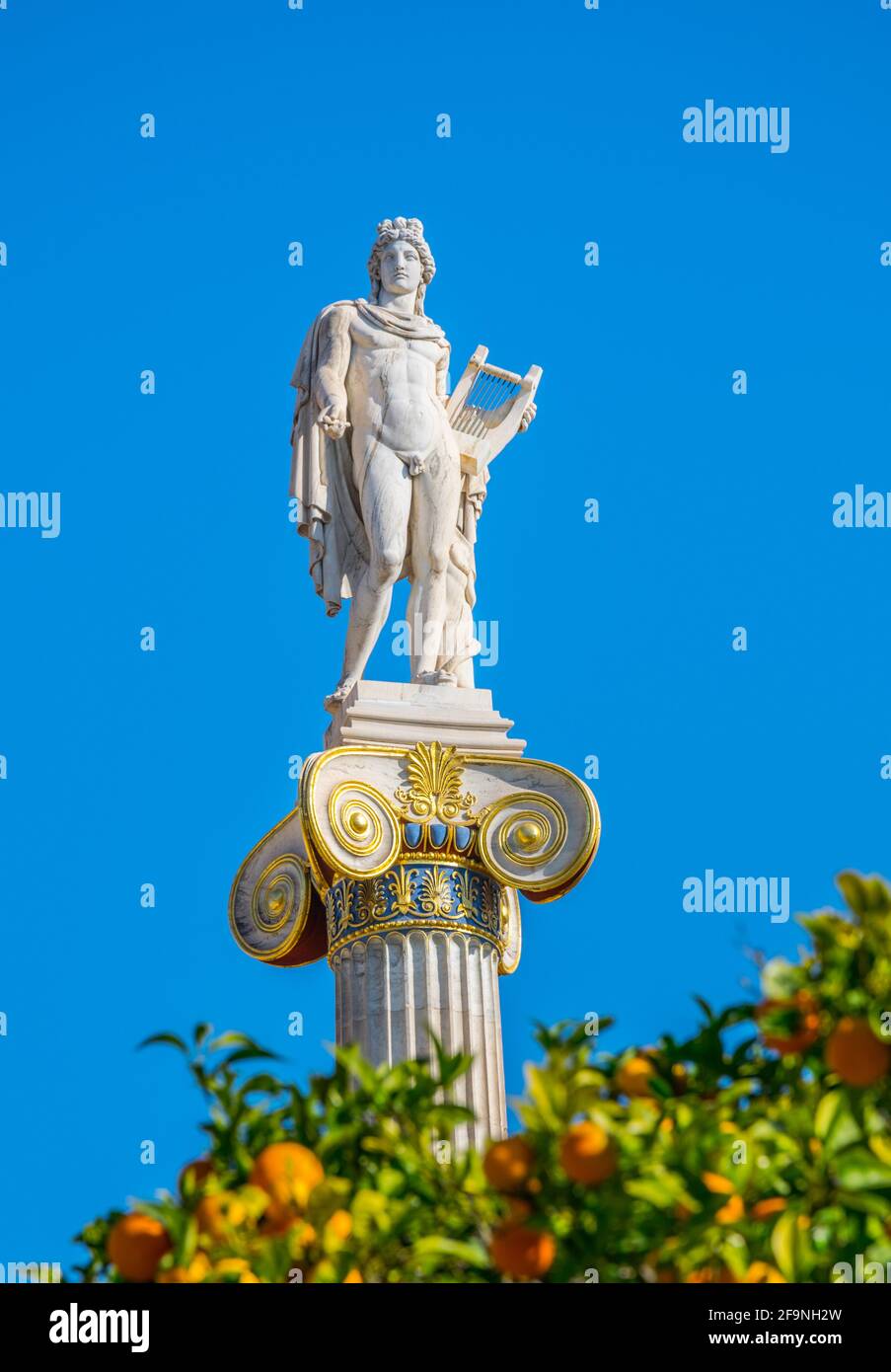Statue of Apollo,Academy of Athens,Greece Stock Photo - Alamy