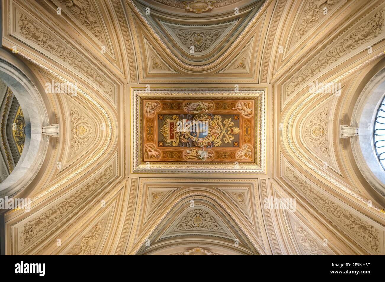 Vatican City, Rome, Italy. Interior of the Vatican museum. Beautiful ...