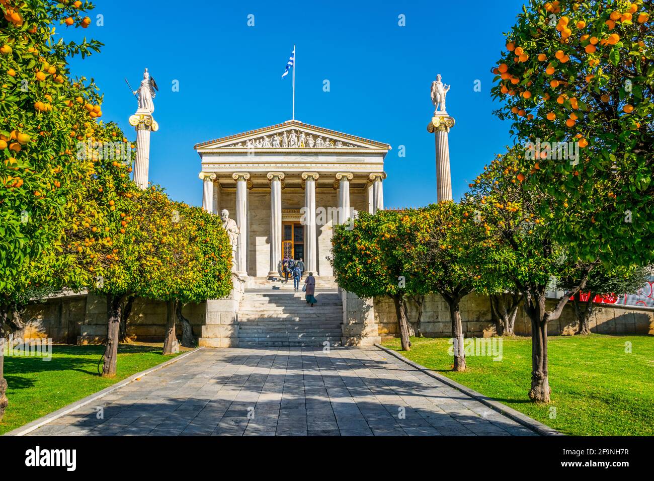 Building of the modern Academy of Athens, the highest research ...