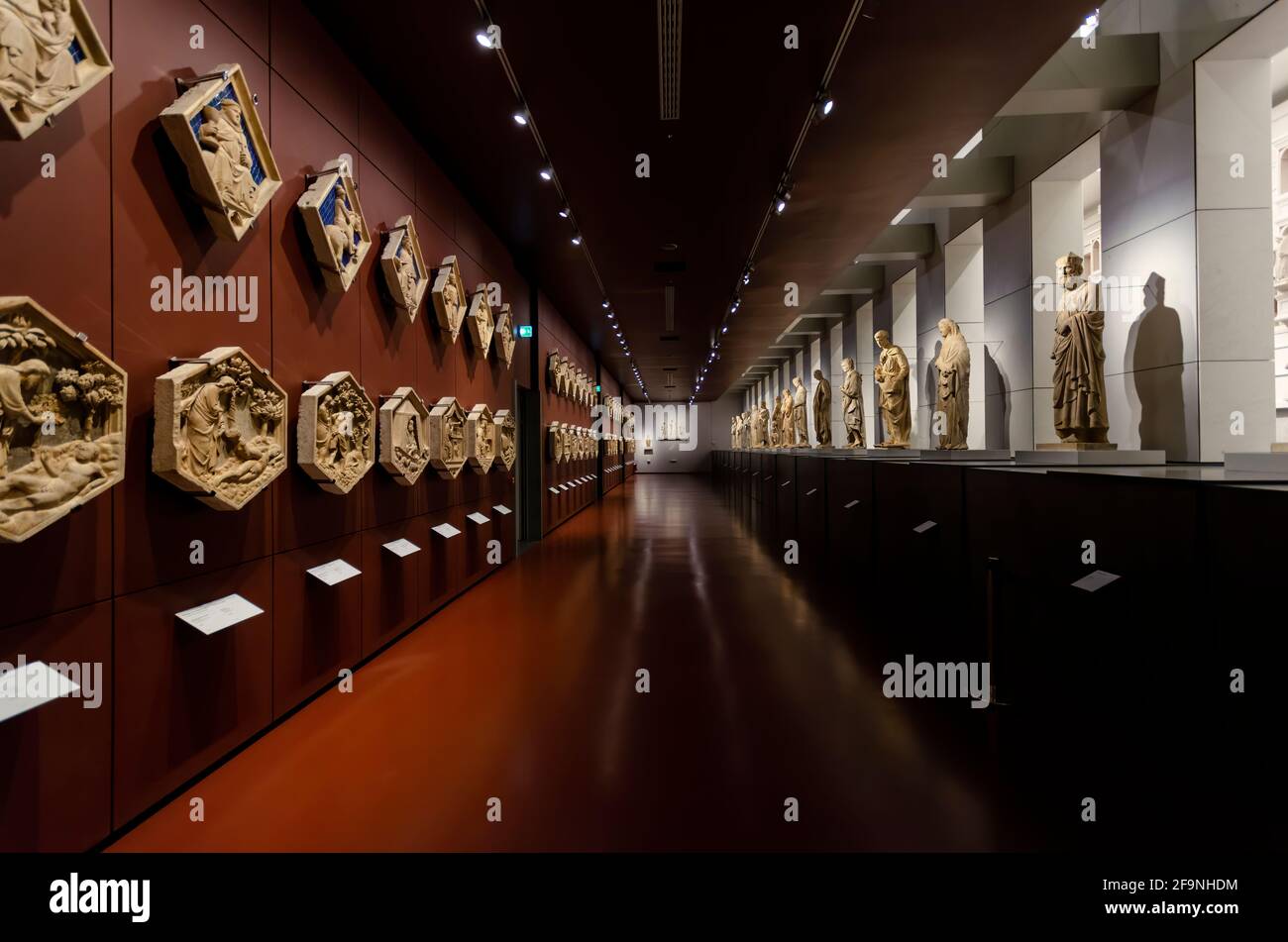 Florence, Italy. Interior of Museo dell'Opera di Santa Maria del Fiore ...