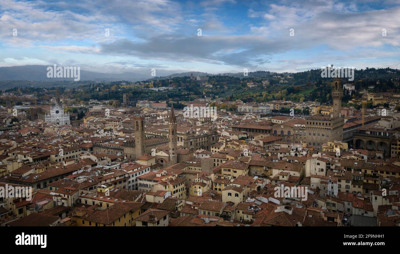 Florence skyline from above hi-res stock photography and images - Alamy