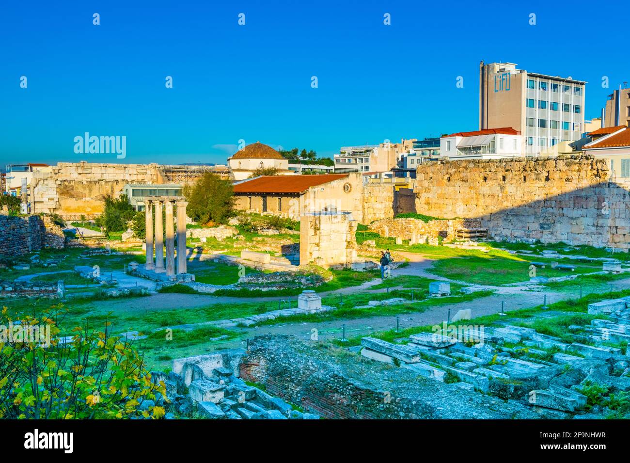 The Library of Hadrian in Athens - Greece Stock Photo - Alamy