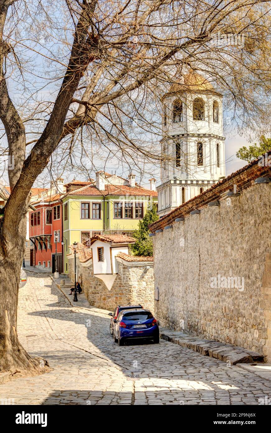 Plovdiv, Historical center in springtime, HDR Image Stock Photo - Alamy