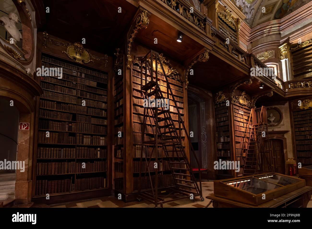 Vienna, Austria. Interior of the Austrian National Library located in ...