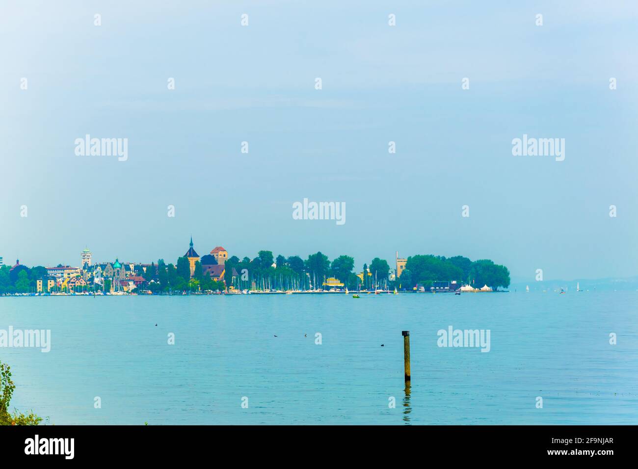 Panorama of the swiss city Arbon situated on the bodensee lake Stock ...