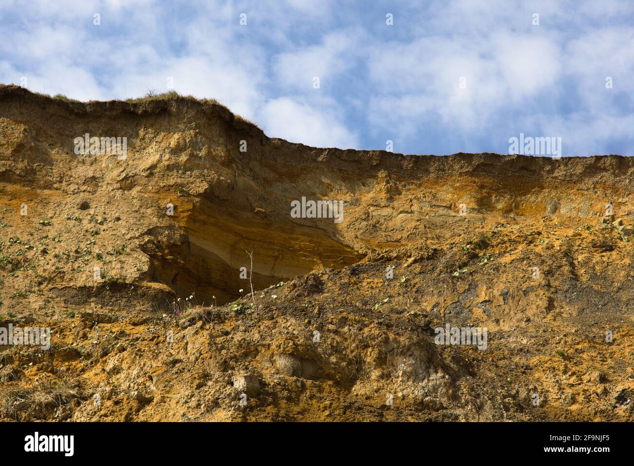 Geological cliff structure - view of part of Britain's Jurassic coast ...