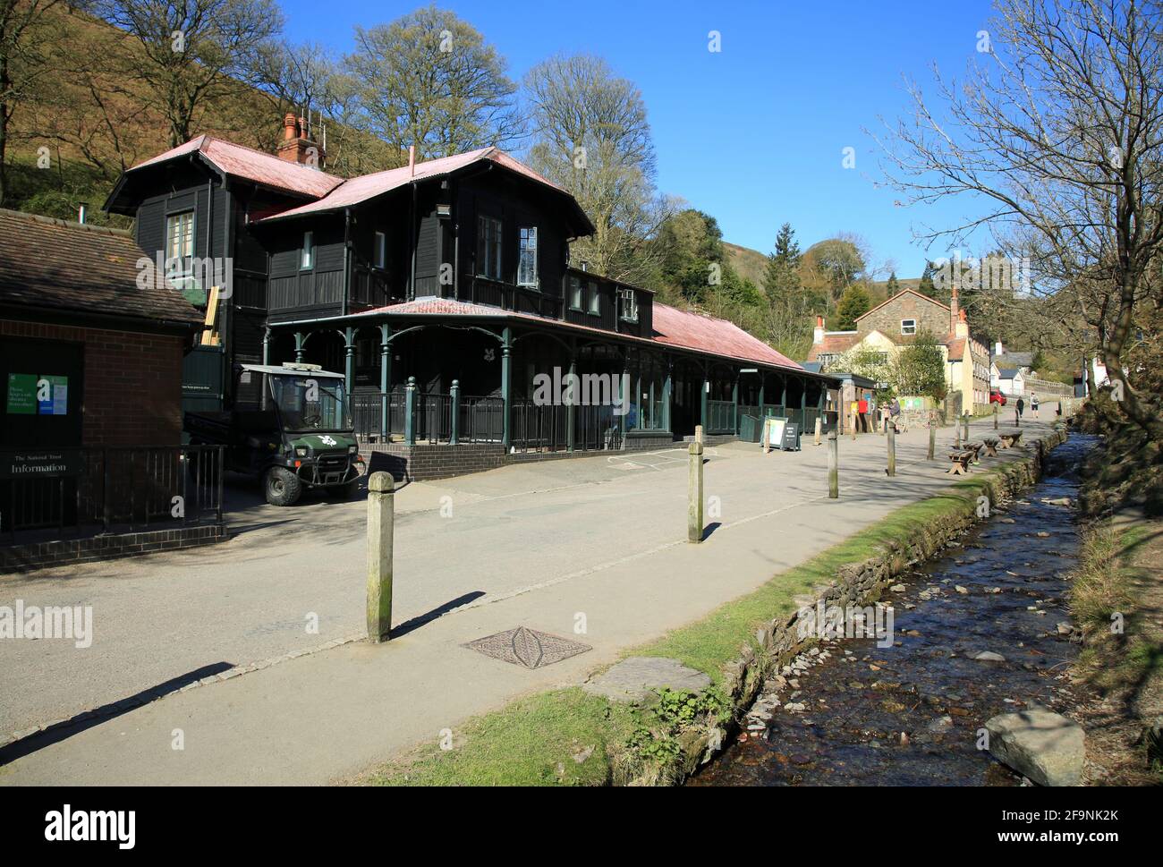 National Trust visitor centre and cafe in the Carding mill valley ...