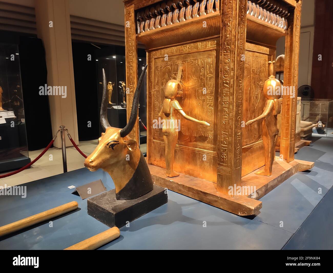 Museum dedicated to Tutankhamun in Cairo, Egypt. The ancient Egyptian ...