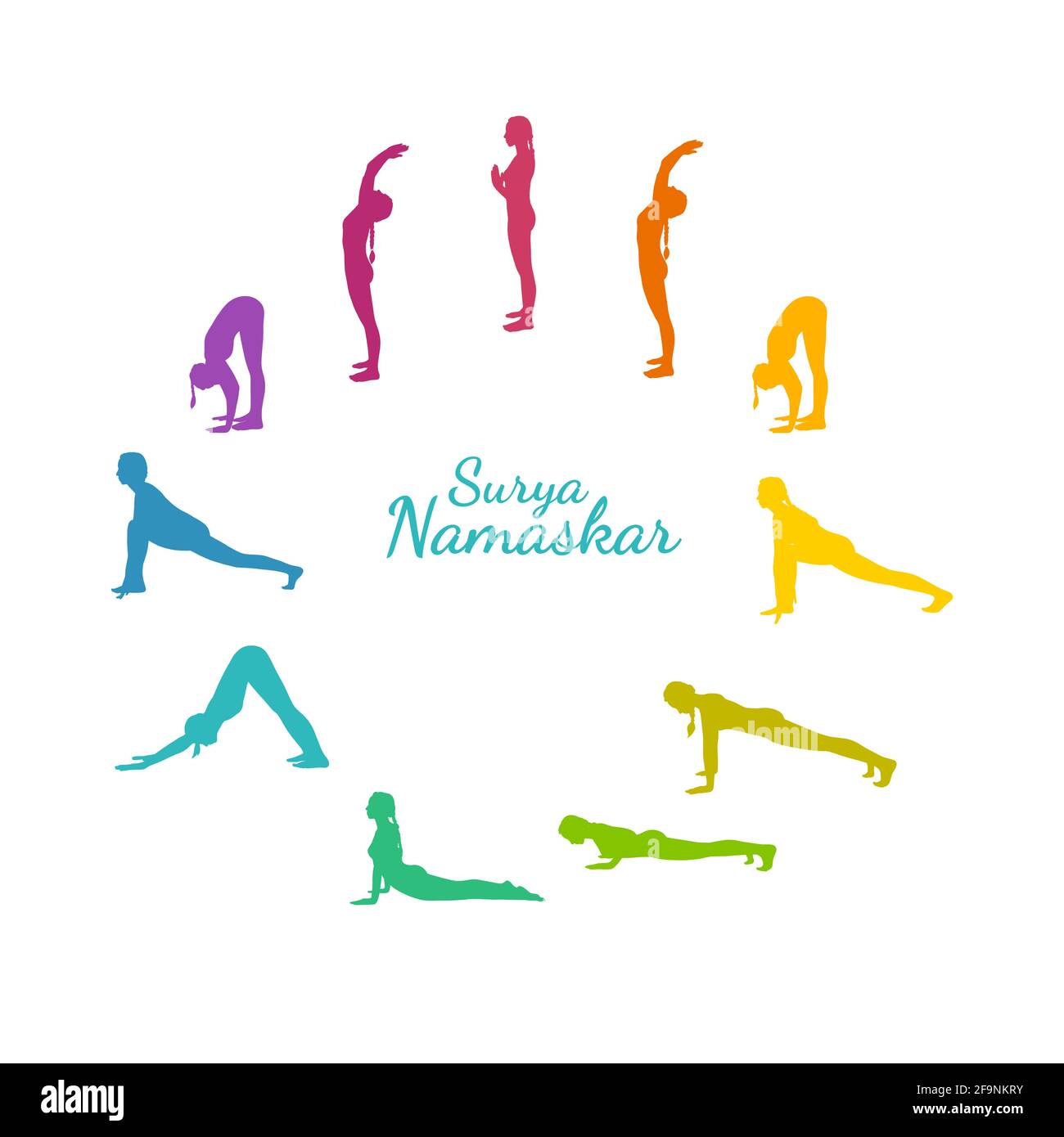 Yoga Surya Namaskar Sequence Sun Salutating Woman Morning Yoga Flow